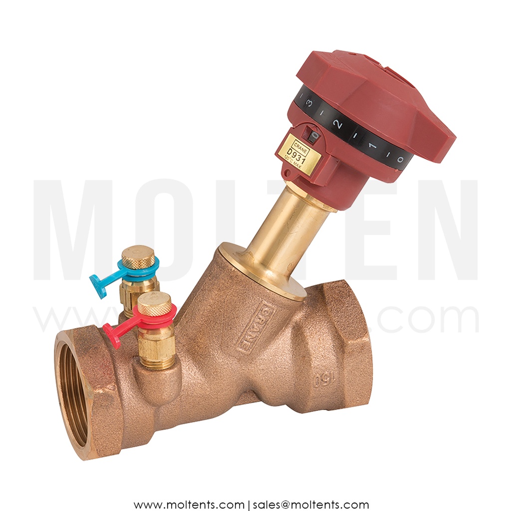 CRANE Double Regulating Valve D931 Balancing Valves Brz PN25 | MOLTEN